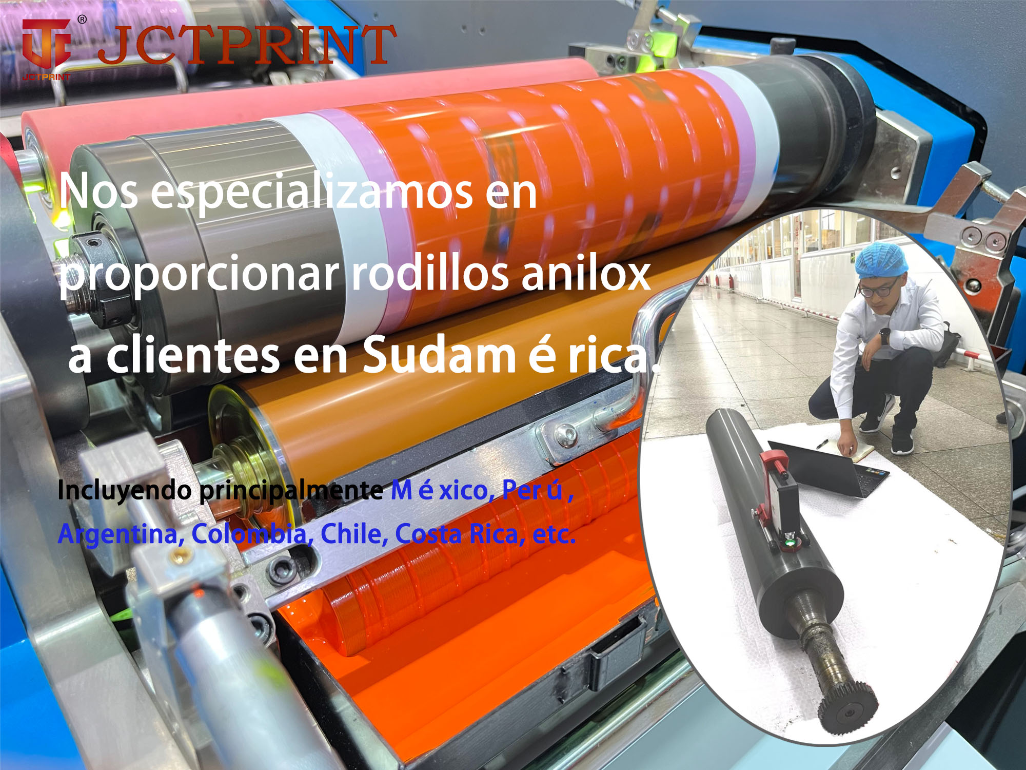 Rodillo anilox cerámico impresión flexográfica - JCTPRINT